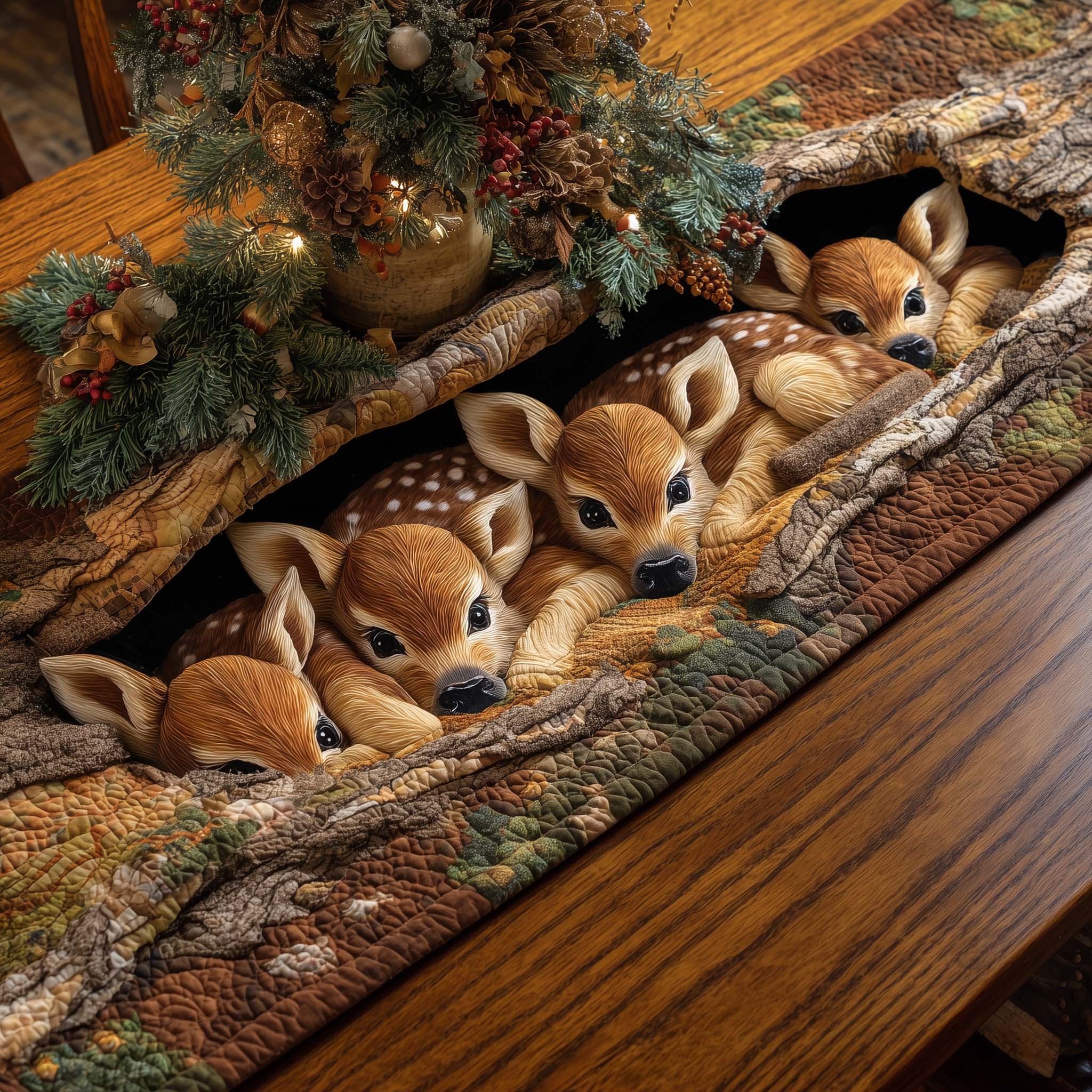 Woodland Grace Quilted Table Runner GFTOTP14435 – Patchique Store