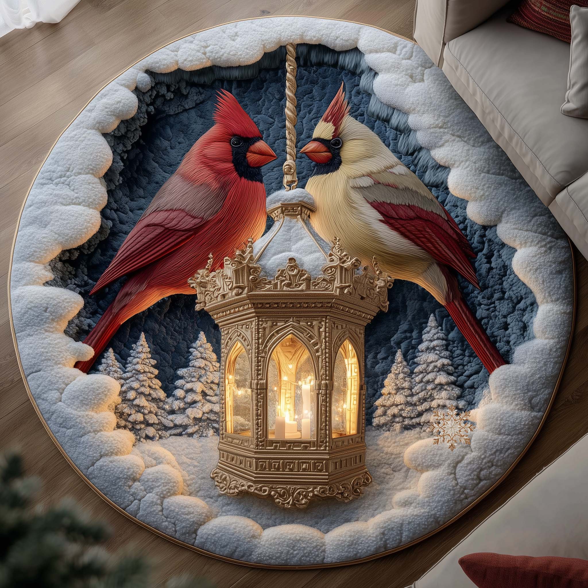 Cardinal Blessings Quilted Round Mat GFTOTP15400 – Patchique Store