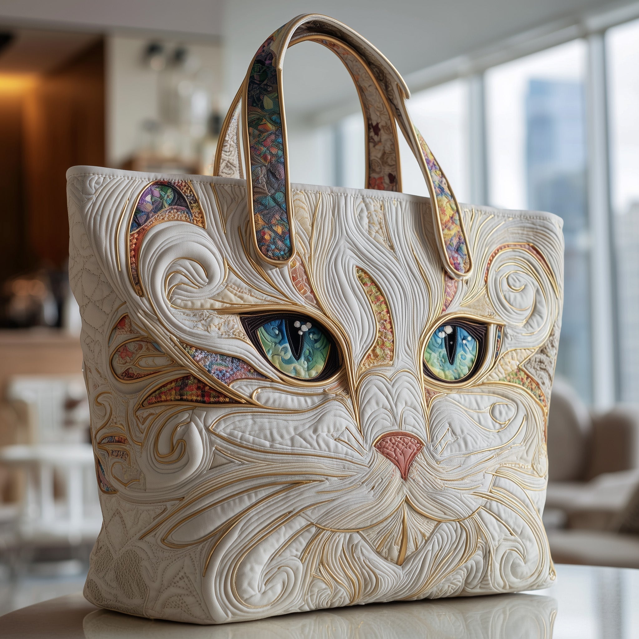 Catitude Quilted Tote Bag GFTOTP9927 – Patchique Store