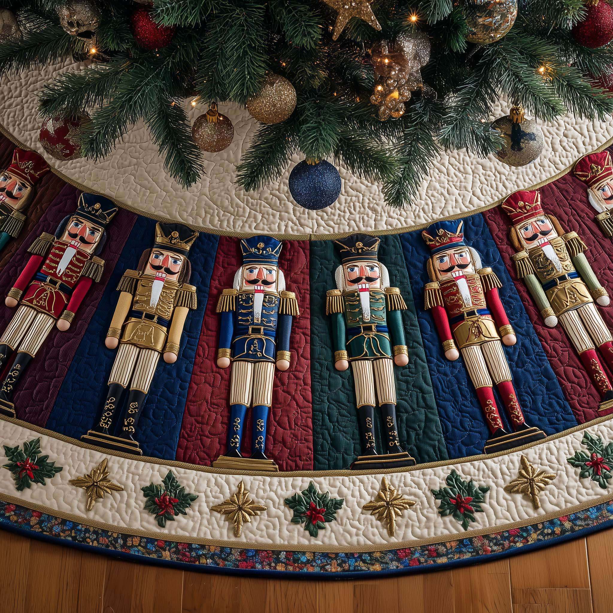 Elegant Nutcracker Quilted Tree Skirt GFTOYC1288 – Patchique Store